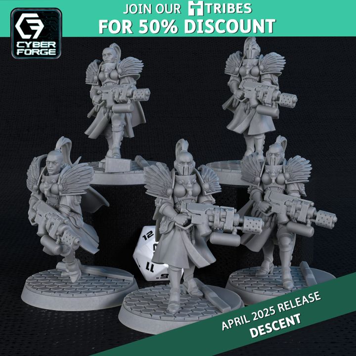 3D Printable Covenant of the Unspoken - Descent - Cyber Forge Miniatures April 2025 by Titan ...